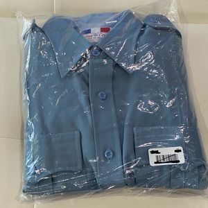 Flying Cross | Shirts | Flying Cross Medium Blue Long Sleeve Deluxe ...